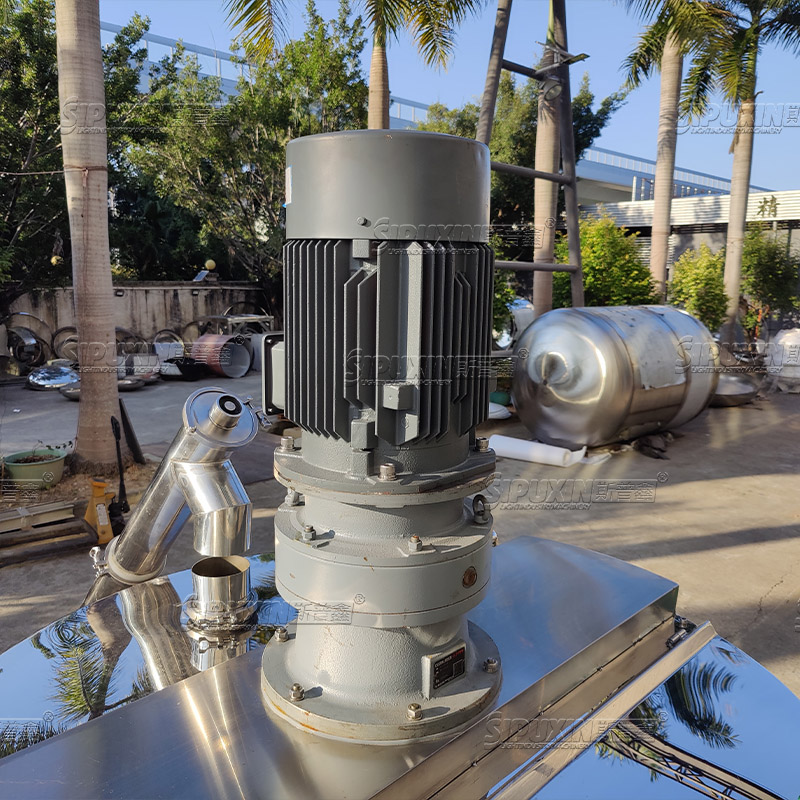 1000L Stainless Steel Mixing Pot Cosmetic Mixing Tank With Feeding ...