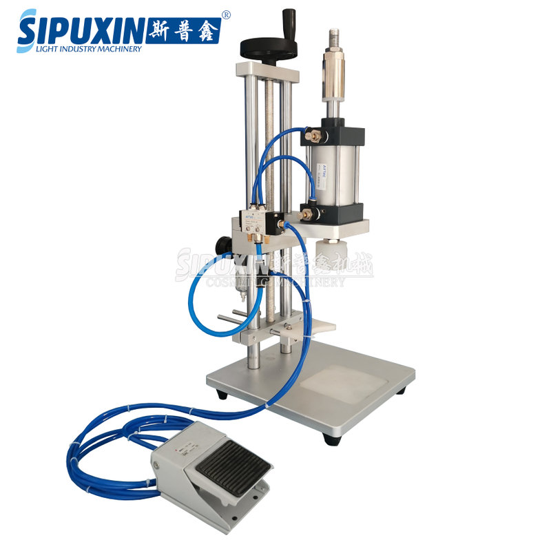 Desktop Pneumatic Bottle Capping Machines Plastic Bottle Crimping ...